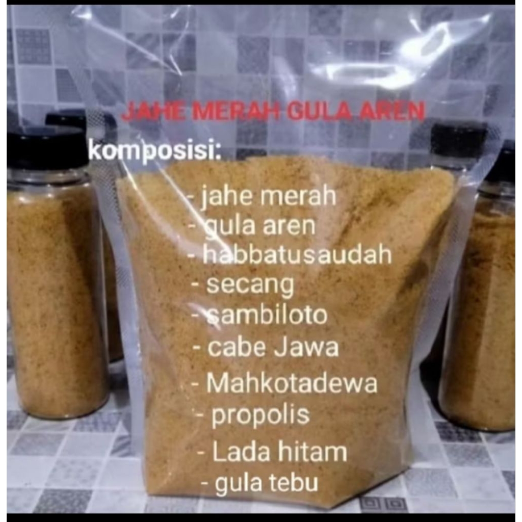 Jual JaheMerah_Jahe merah gula aren instan 1kg Jahe merah plus rempah ...