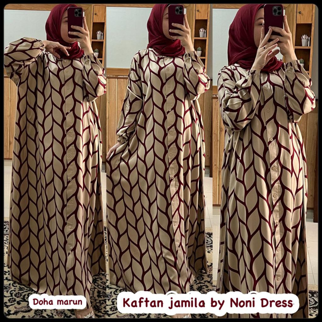 Jual aisyahproduk | Daster arab Kaftan Jamilah by Noni Dress Ori bahan ...