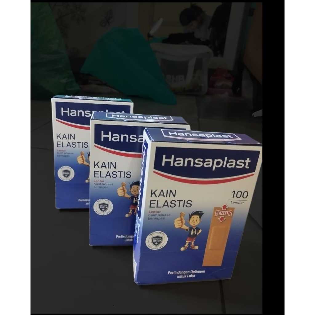 Jual HANSAPLAST Plaster Kain Elastis 1 Box Isi 100 Lembar / PLASTER ...