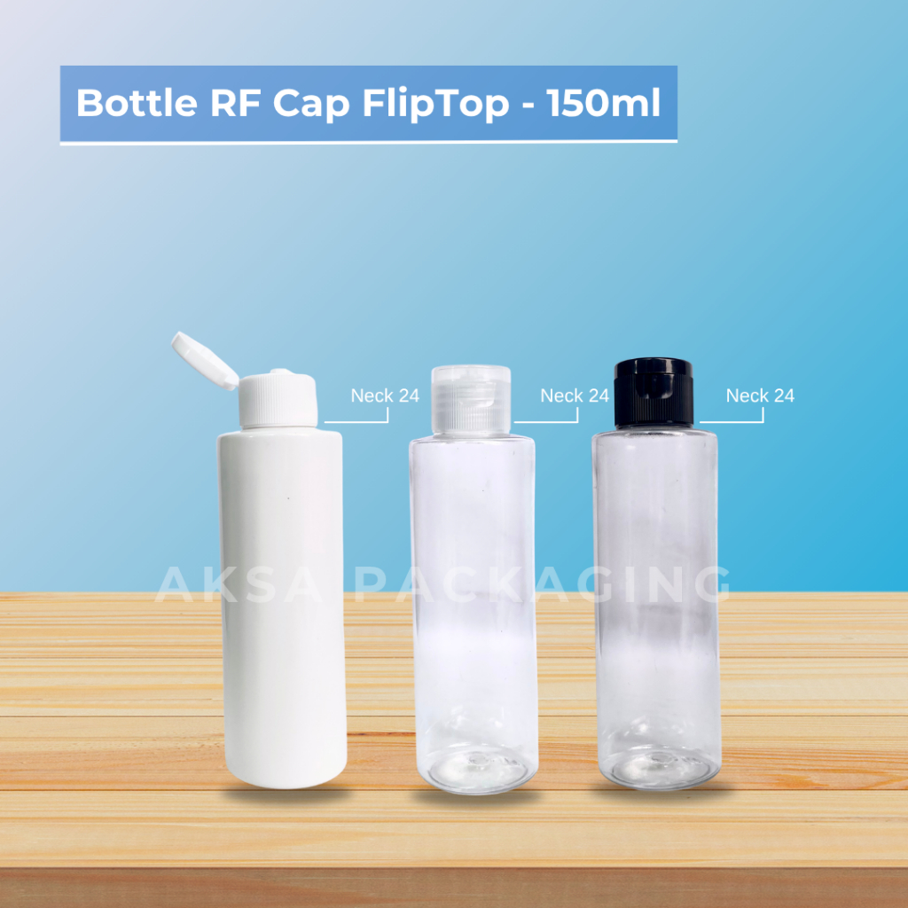 Jual Botol RF Cap Fliptop 150ml Neck 24 - Tutup Flip Flop PET | Shopee ...