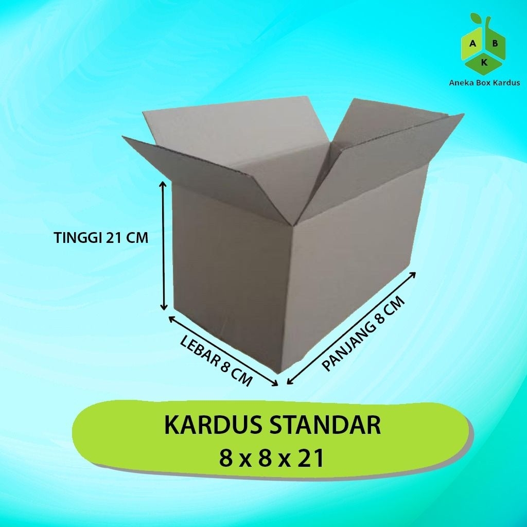 Jual Kardus Standar Box 8x8x21cm Kardus Packing | Shopee Indonesia