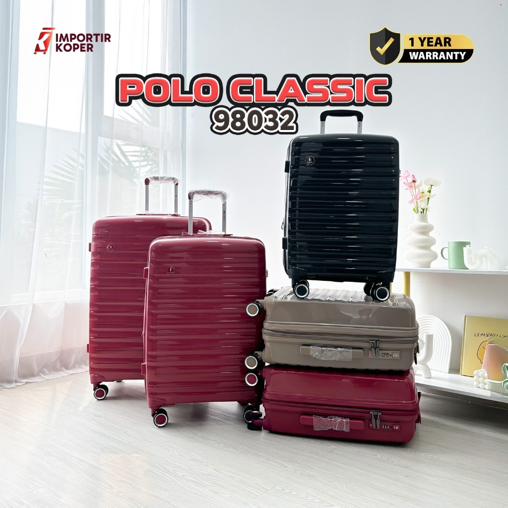 Jual Koper Polo Classic Original Glide Series 20 24 28 Inch TSA Double ...