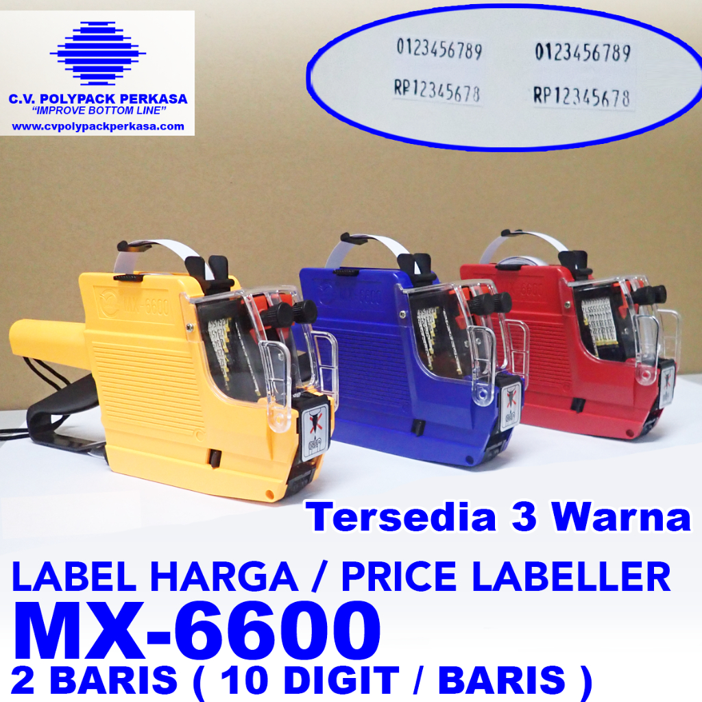 Jual Alat Label Harga 10 Digit 2 Baris Price Labeller MX-6600 | Shopee ...