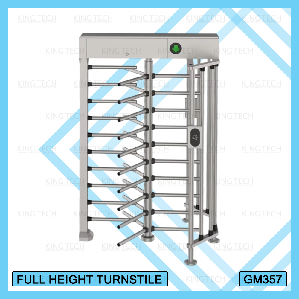 Jual Full Height Turnstile Pedestrian Revolving Gate Sistem Control ...
