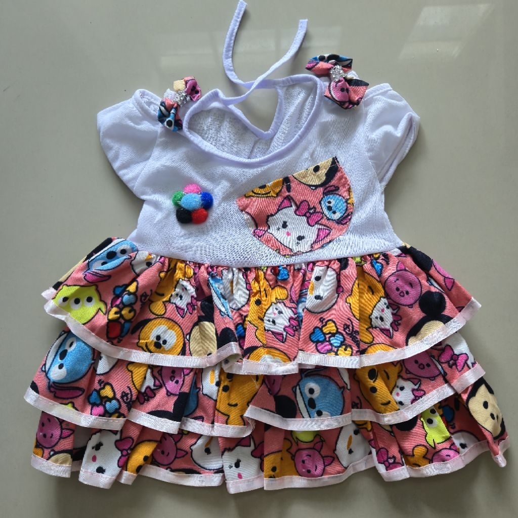 Jual Dress baju rok celana rempel boneka anak bayi perempuan cewek ...