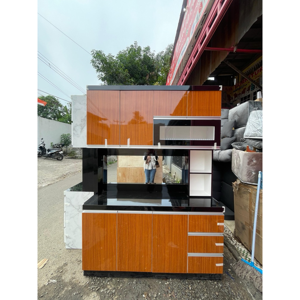 Jual RAK SAYUR 4 PINTU BAHAN HPL ukuran 153x46x215 dan Rak sayur 3 ...