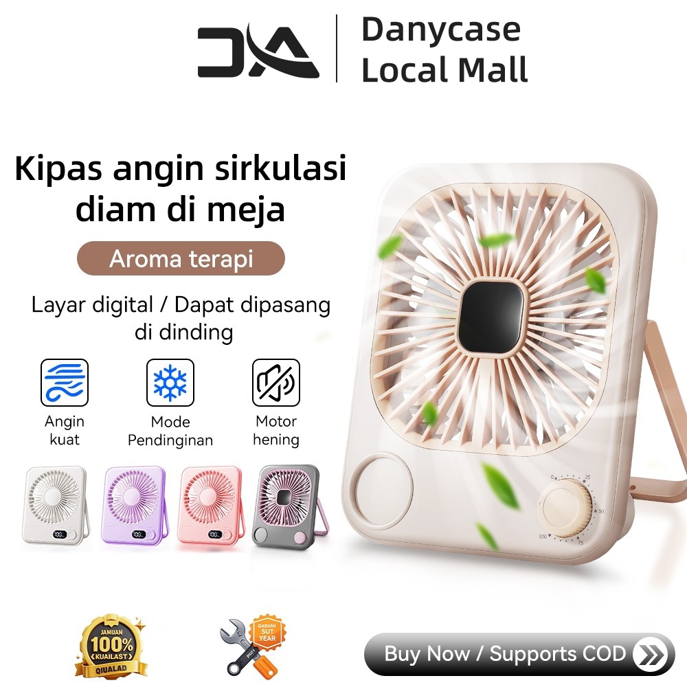 Jual DANYCASE Kipas Meja Ultra Tipis Indikator Digital - Daya Angin ...