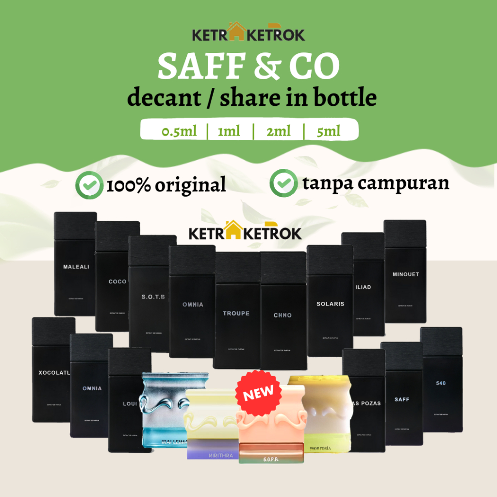 Jual 5ml - Decant Share Perfume Saff & Co. SOFR Morfosia Kirithra Irai ...