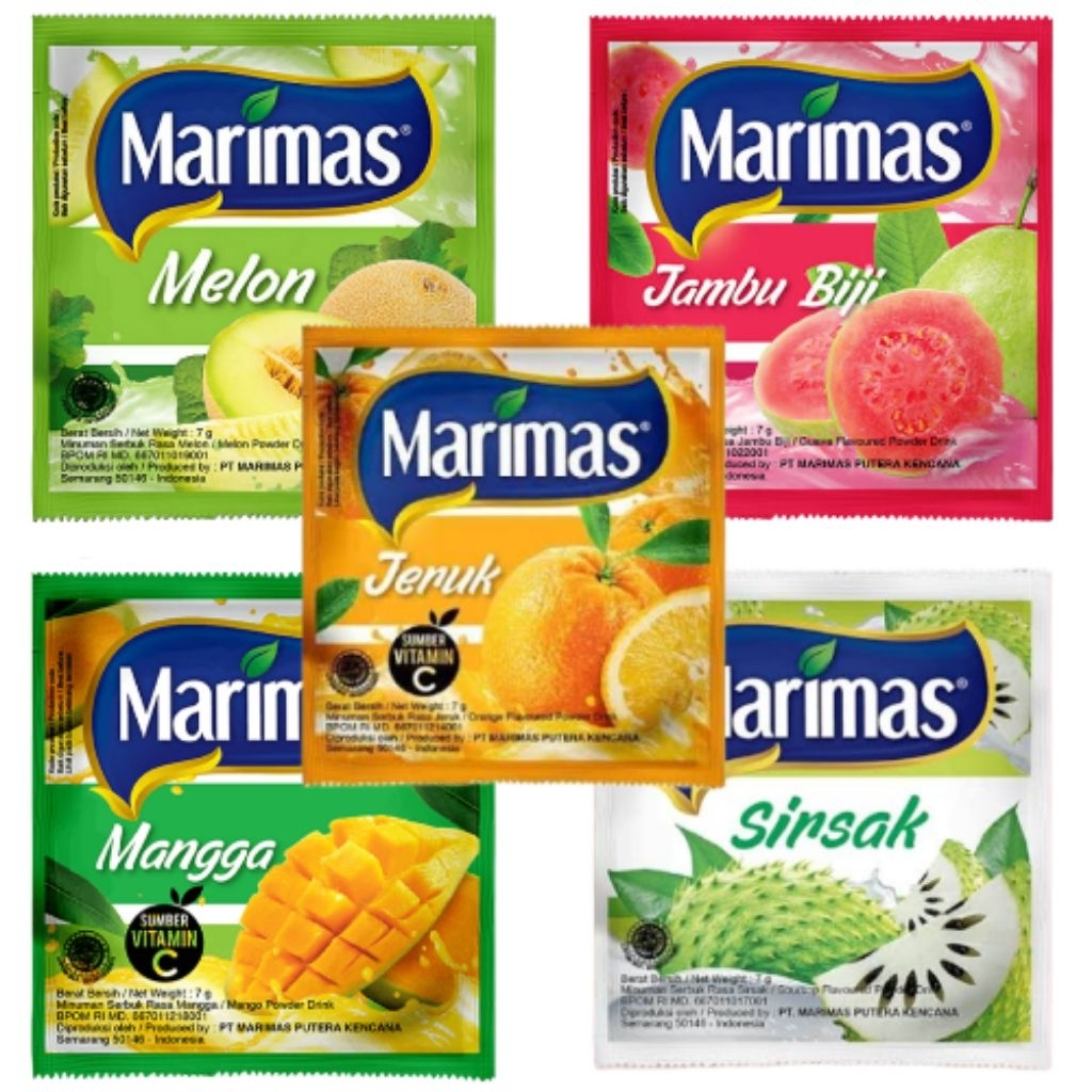 Jual Marimas Minuman Serbuk Instan Aneka Rasa 6G × 10 ( 1 Renceng ...