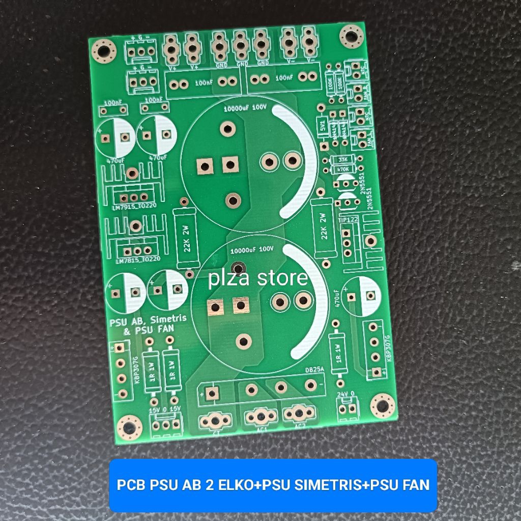 Jual PCB PSU CLASS AB 2 ELCO+PSU SIMETRIS+PSU FAN Dobel layer. | Shopee ...