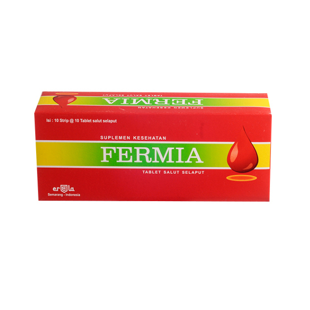 Jual Fermia Box 100's Tablet Erela - Vitamin Zat Besi / Vitamin B6 ...