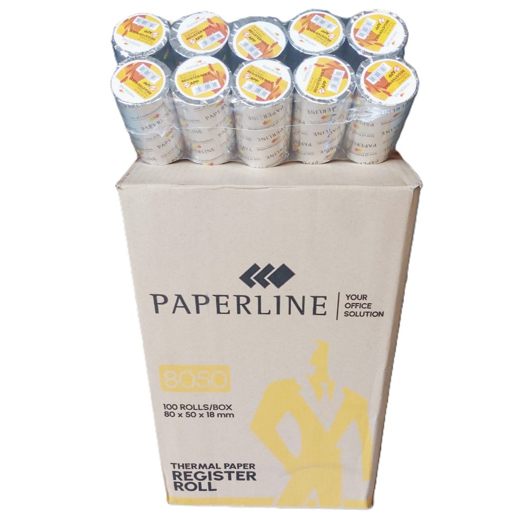 Jual 1 karton 100rol Kertas Thermal Roll Kasir / Struk Kasir / Register ...