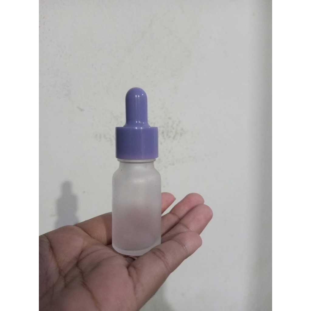 Jual Botol pipet kaca frosted tutup ungu 10 ml | Shopee Indonesia
