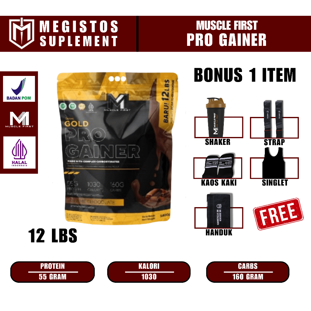 Jual Muscle First Pro Gainer 12 Lbs | Shopee Indonesia