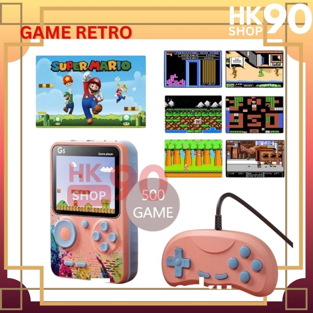Jual Gameboy Retro Mini 400-500 Games 8 Bit | Konsol Game Portabel ...