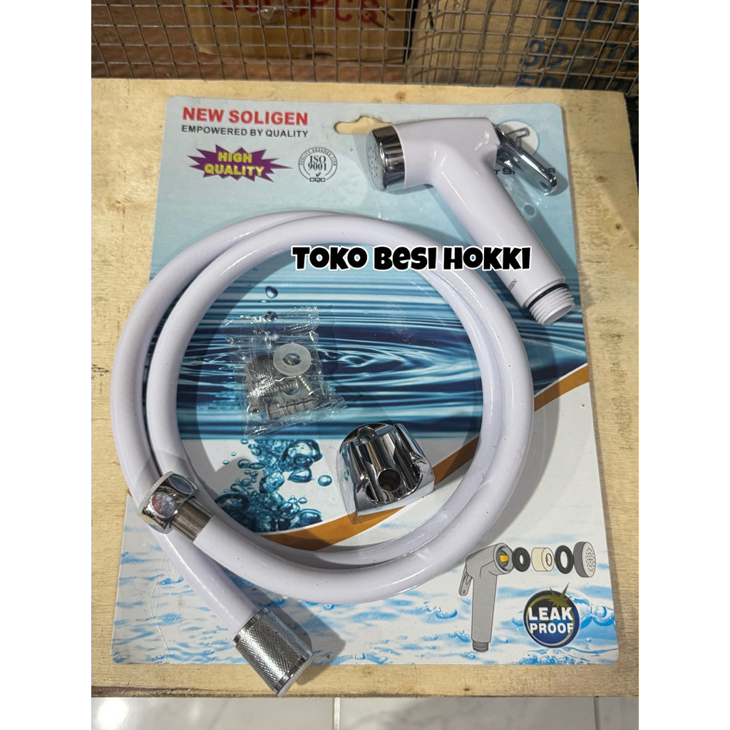 Jual Jet Shower Soligen PVC Chrome Putih / Kloset Bidet Soligen ...