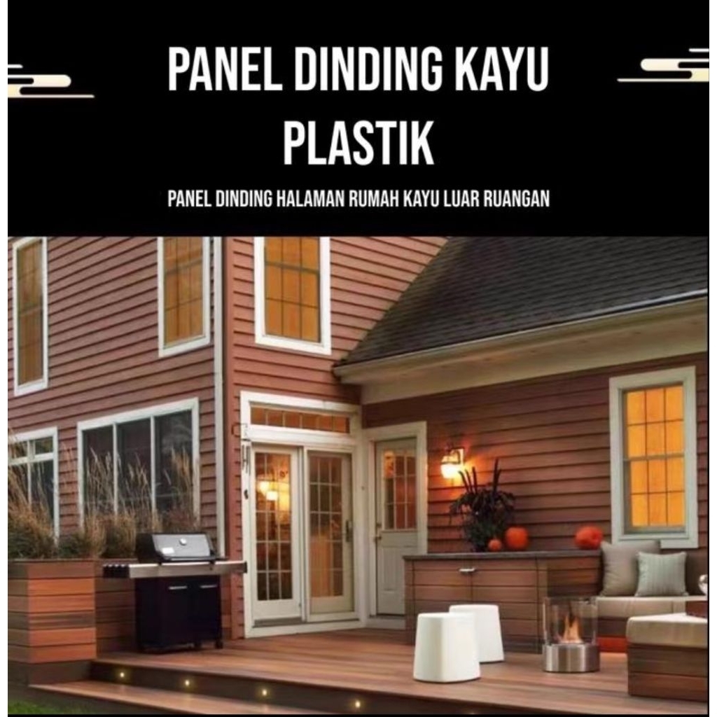 Jual ceiling WPC Plafon Dinding Wood Panel Outdoor Pagar Lantai Kayu ...