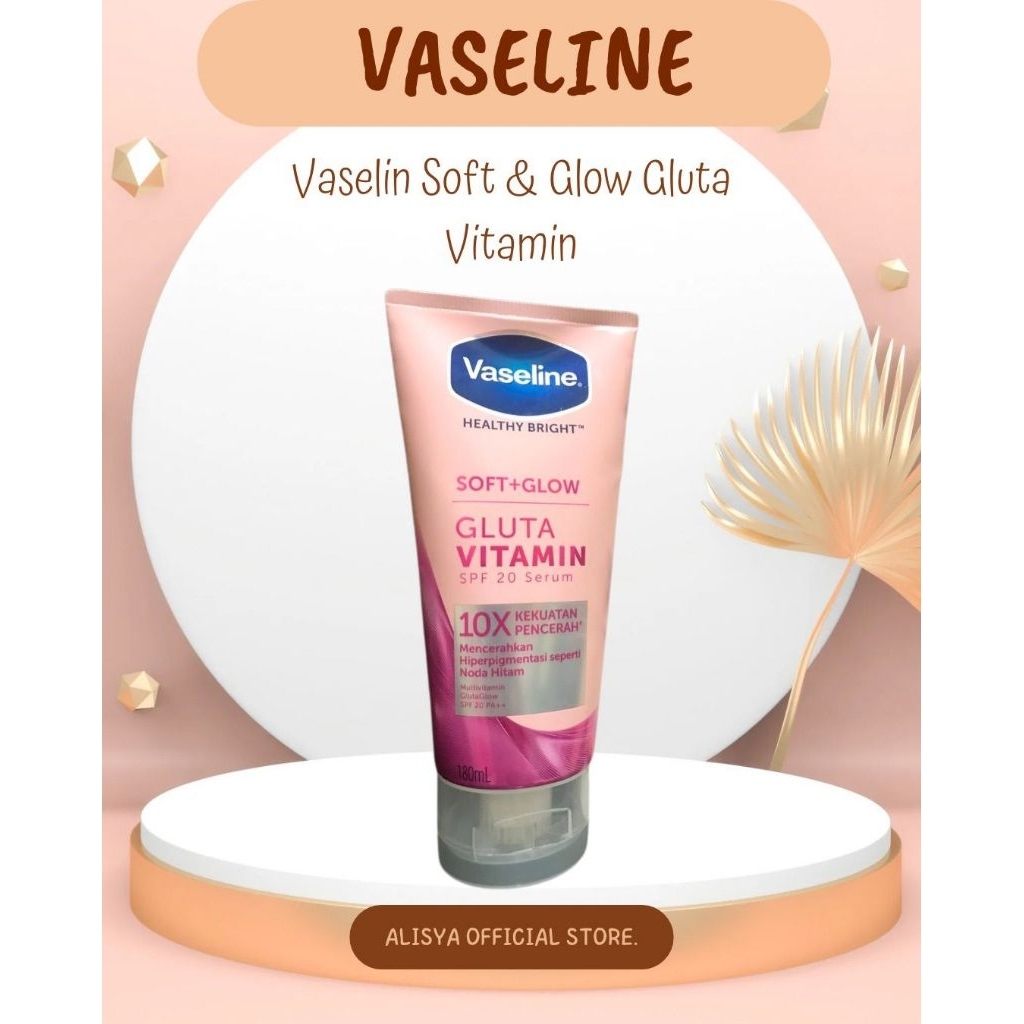 Jual Vaseline Soft & Glow Gluta Vitamin Body Lotion 170Ml | Shopee ...