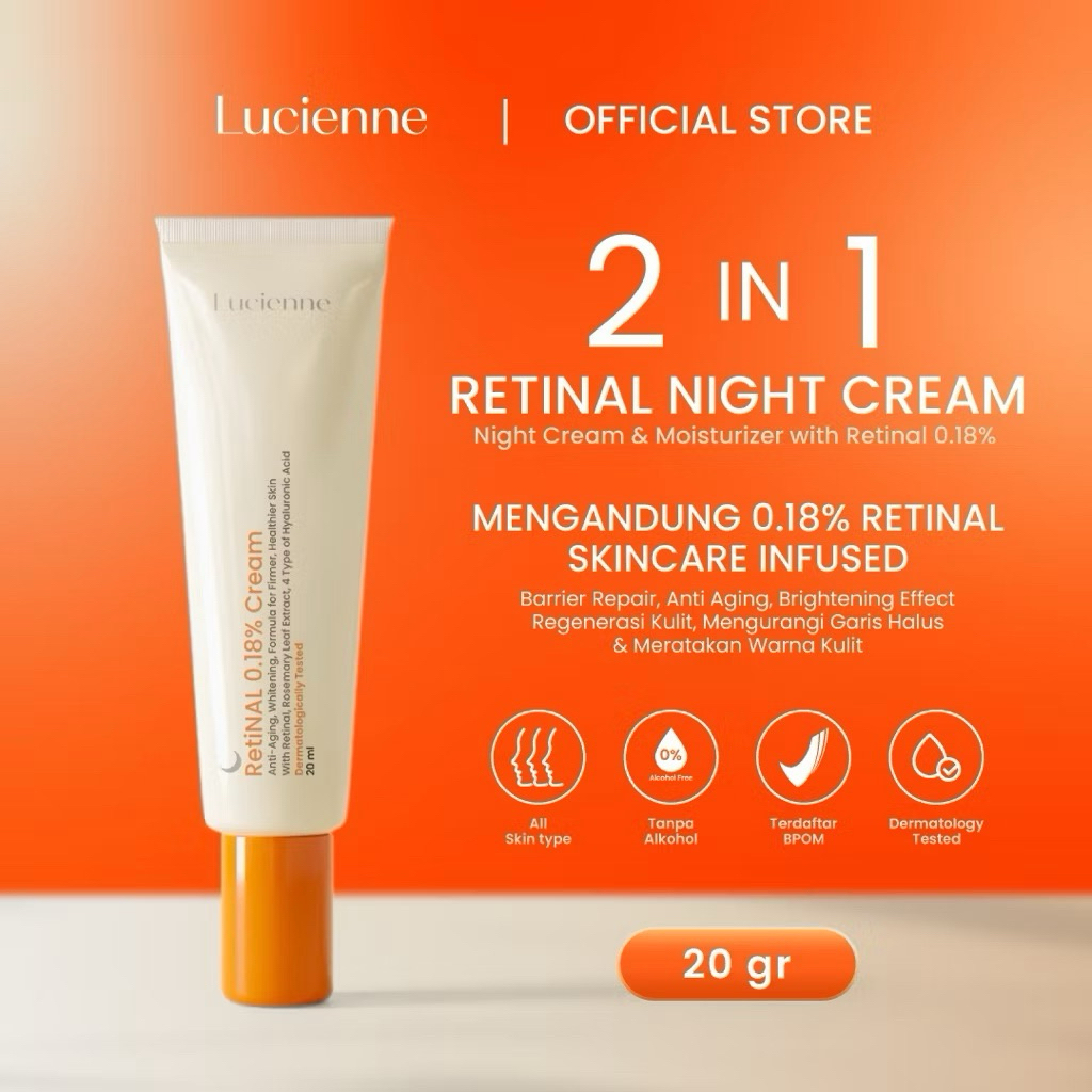 Jual READY LANGSUNG KIRIM LUCIENNE retinal retinol barrier night cream ...