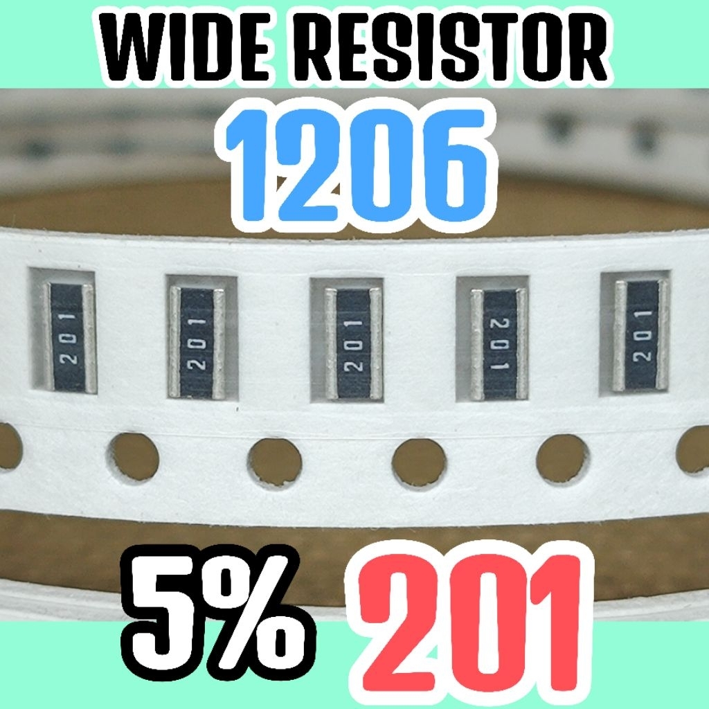 Jual 10pcs Chip WIDE RESISTOR smd 201 200R 5% size 1206 3216 (WIDE) 200 ...