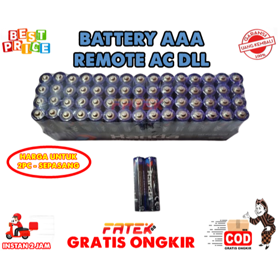 Jual BATERAI AAA REMOTE AC | BATTERY A3 | BATERAI REMOT A3 BATTERAY ...