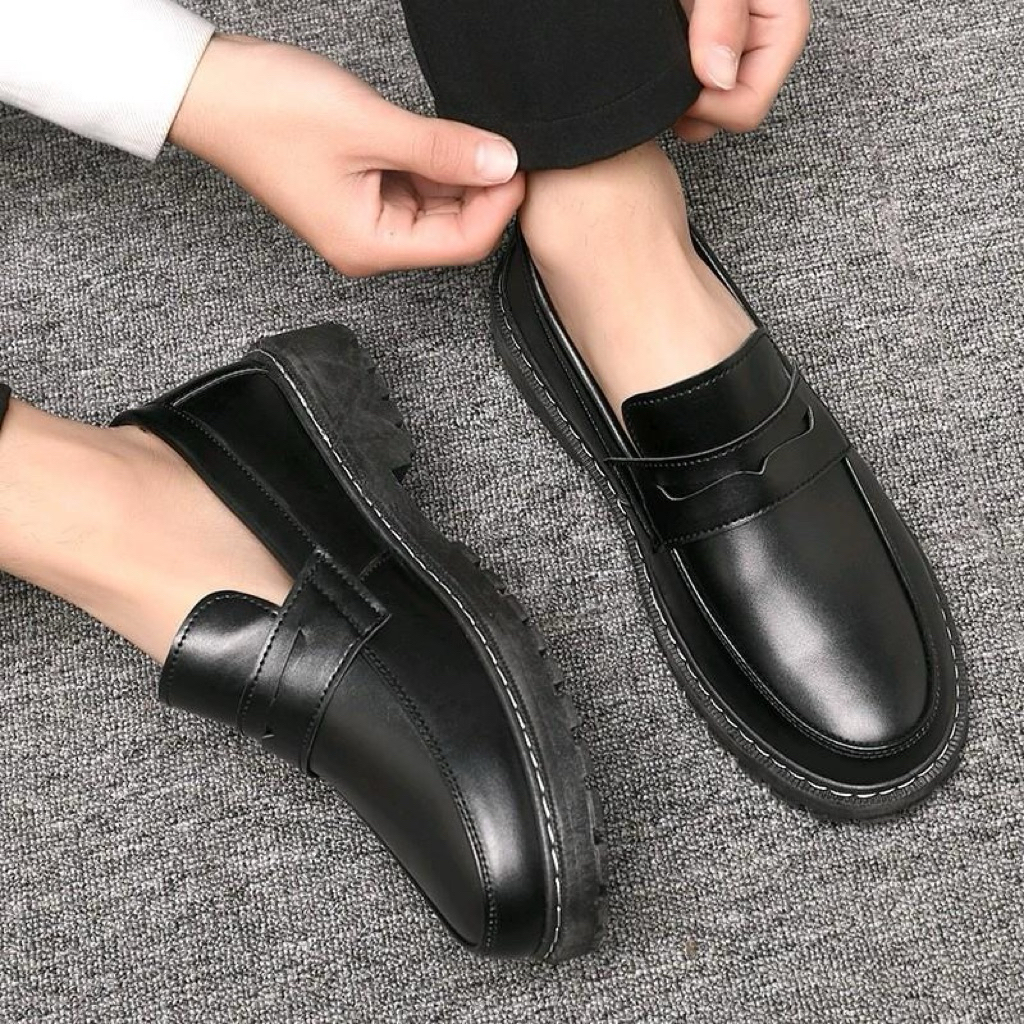 Jual BOZBAY Sepatu Docmart Oxford pria Sepatu Formal Slip On Kerja ...