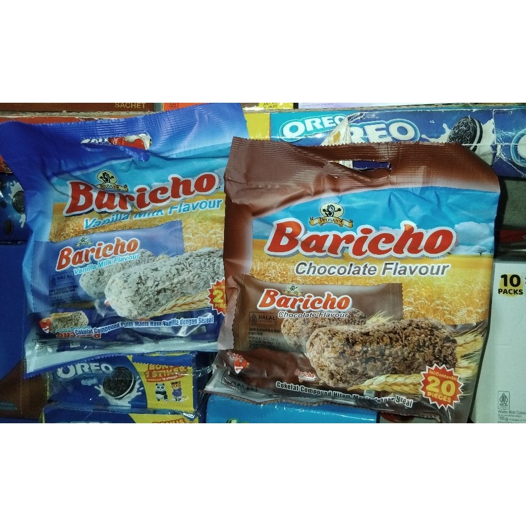Jual Baricho Oat Chocolate & Vanilla Flavour (isi 20) | Shopee Indonesia