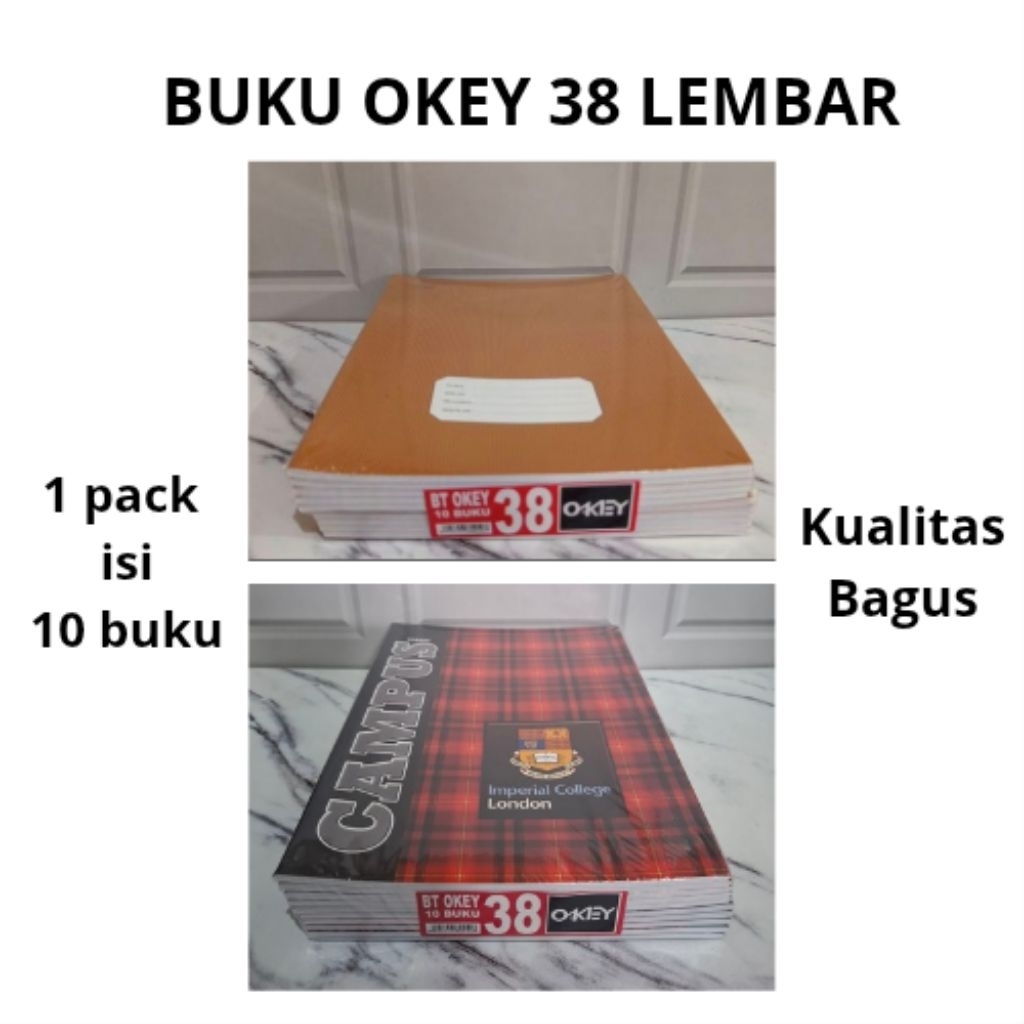 Jual BUKU OKEY KRAFT & MOTIF 38 LEMBAR UKURAN KUARTO / PENDEK (1 PACK ...