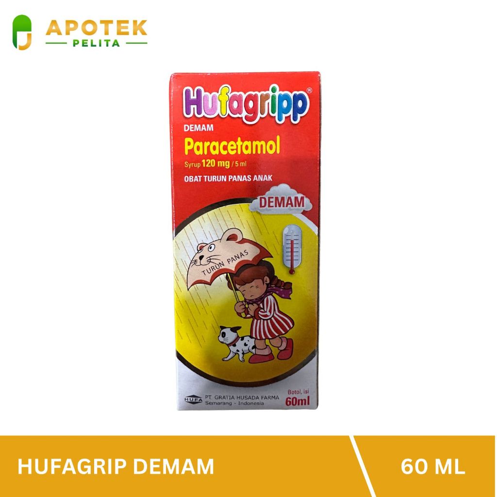 Jual Hufagrip Demam Merah Sirup Anak 60 ml | Shopee Indonesia
