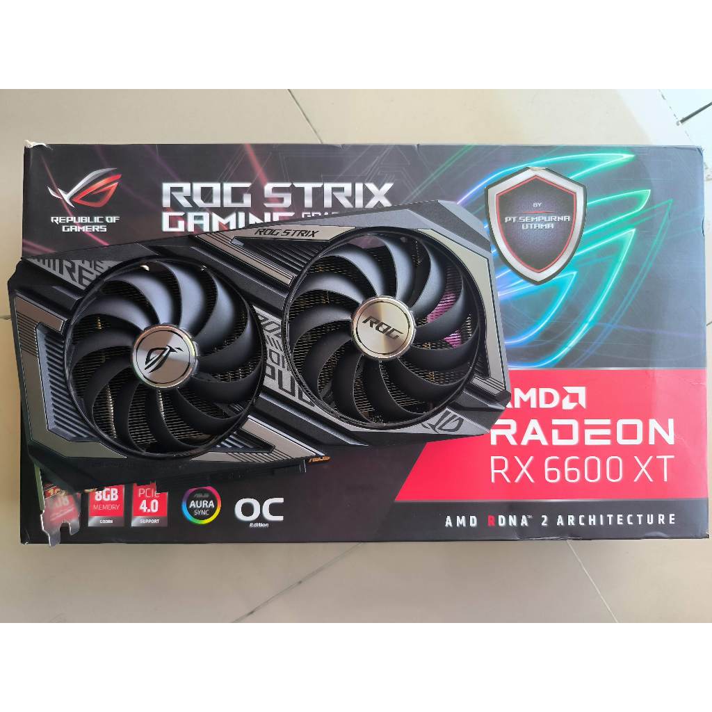 Jual VGA ASUS ROG Strix Radeon™ RX 6600 XT OC Edition 8 GB GDDR6 ...