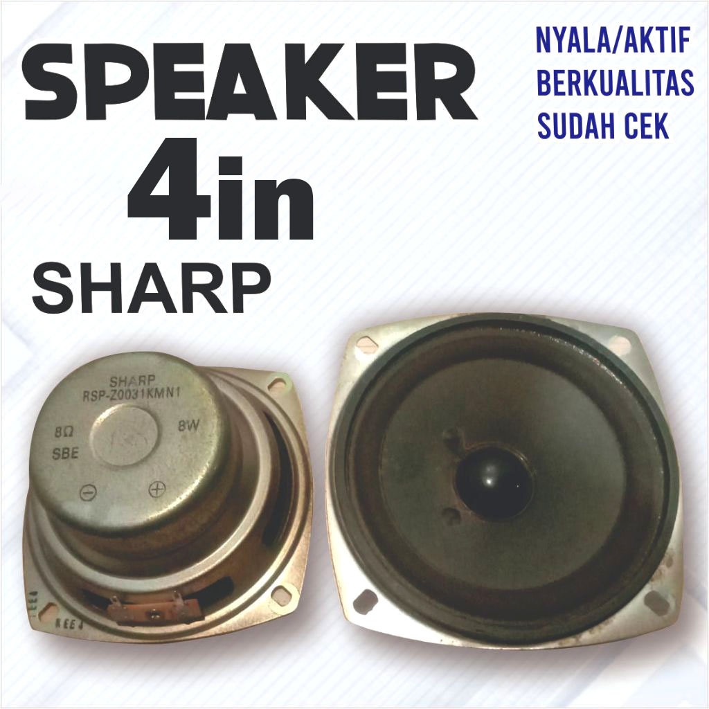 Jual Speaker Woofer SHARP 4 Inch Original – Kondisi Normal (Unit Random ...