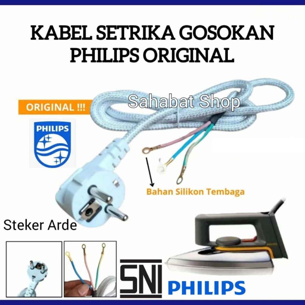 Jual KABEL GOSOKAN SETRIKA PHILIPS ORIGINAL | Shopee Indonesia