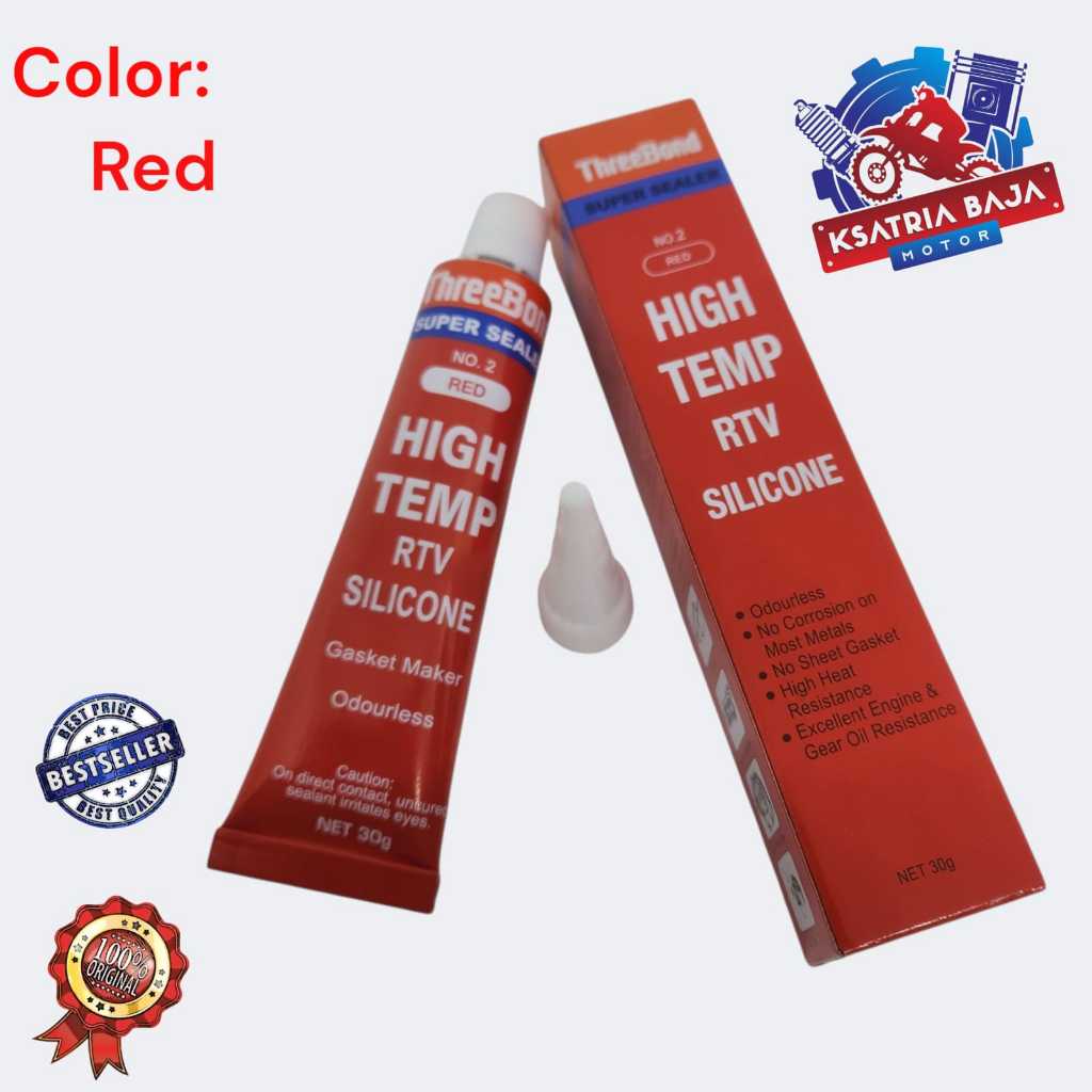 Jual LEM THREEBOND RED MERAH GASKET PACKING PAKING HIGH TEMP RTV ...