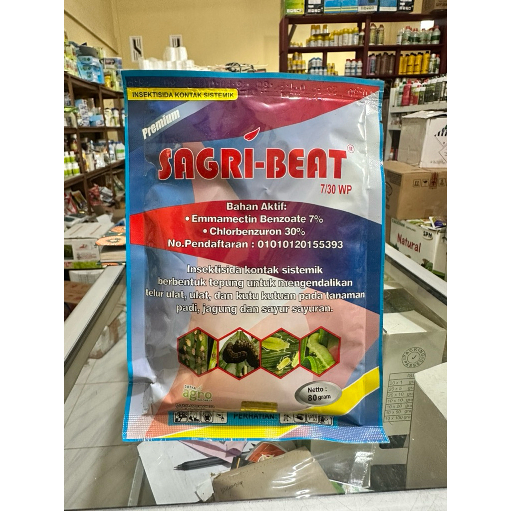 Jual SAGRI BEAT - INSEKTISIDA SAGRIBEAT 7/39WP 80gram | Shopee Indonesia