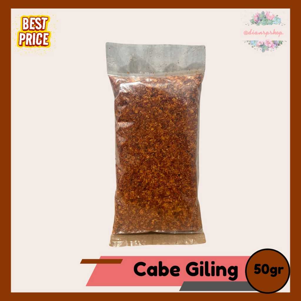 Jual Cabe Giling 50gr & 100gr Untuk Aneka Makanan Kuah dan Kering ...