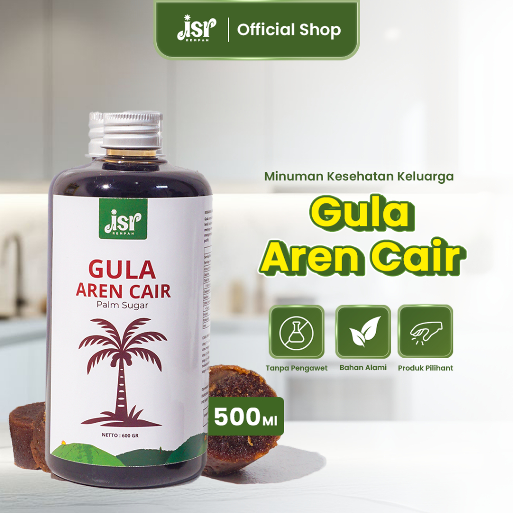 Jual JSR Rempah Gula Aren Cair Liquid Palm Sugar 500ml Original Organik ...