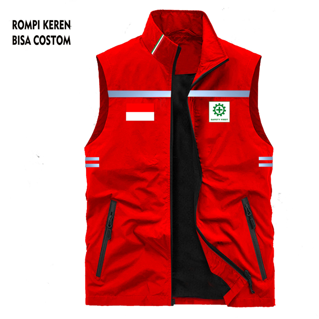 Jual Terlaris !!! Rompi Safety K3 Proyek Kerja Lapangan Outdoor Premium ...