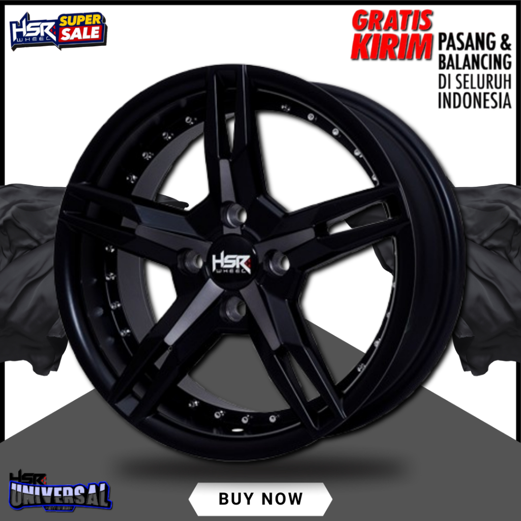 Jual VELG MOBIL RACING R15 MODEL HSR KEUNIKAI VELG PALANG 5 LUBANG 4x100 MB BRONZE FACE(Harga ...