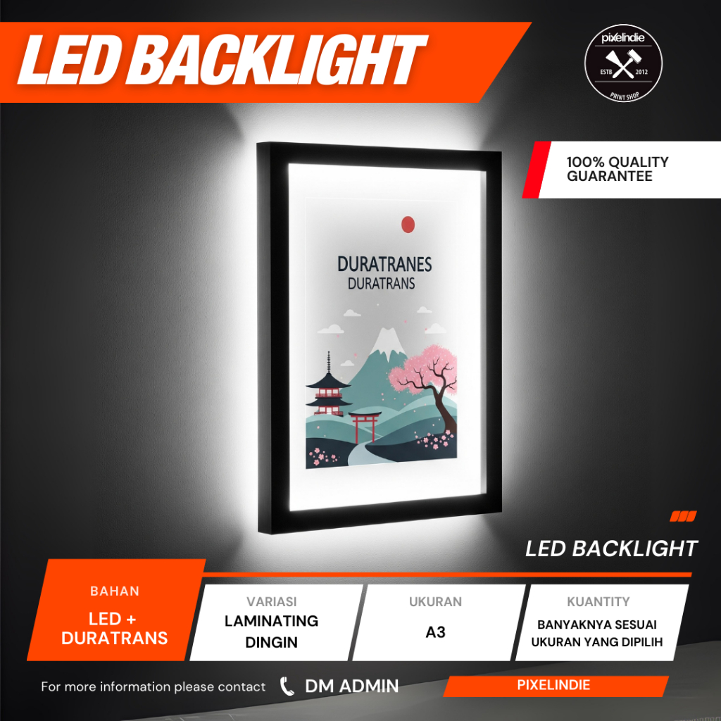 Jual CETAK DURATRANS FILM | BAHAN NEON BOX | BACKLIGHT LED | Shopee ...