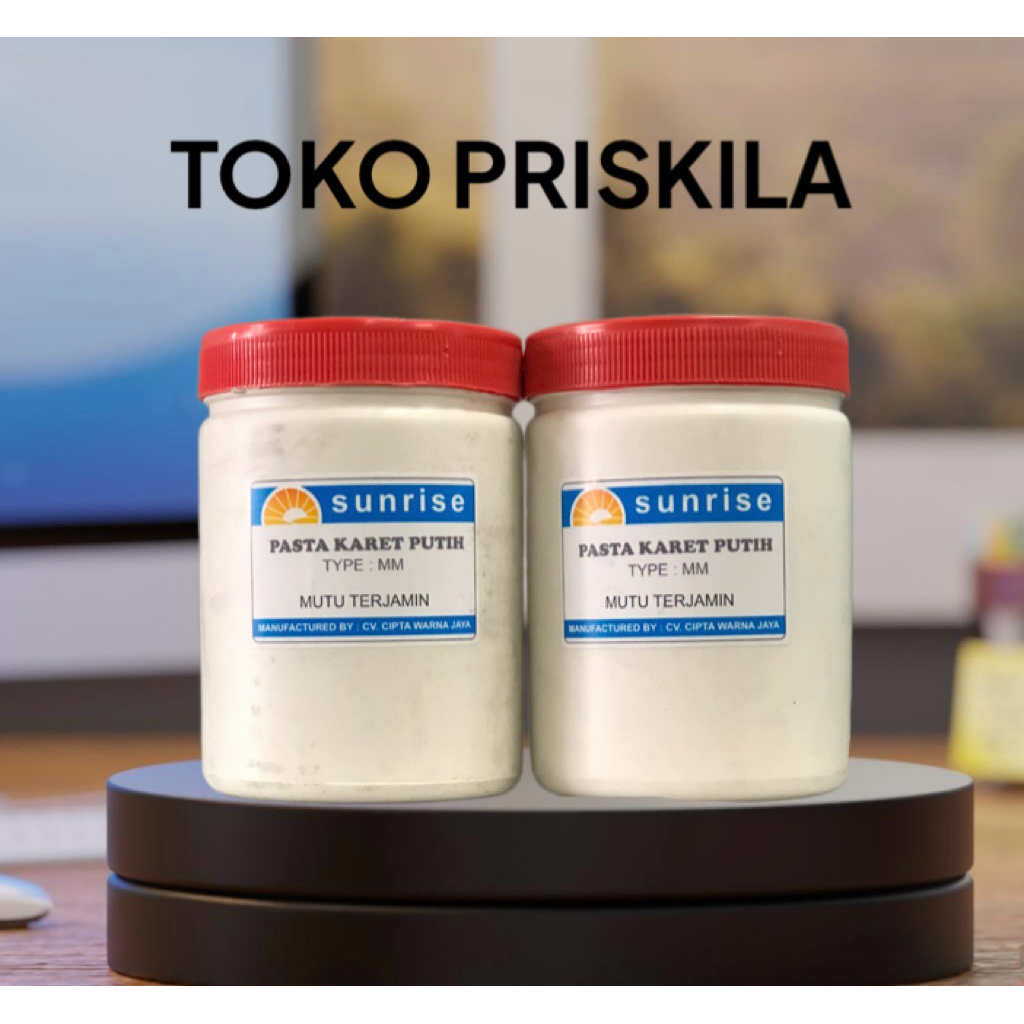 Jual SUNRISE PASTA KARET PUTIH MM 1 kg RUBBER SABLON KAIN/KAOS | Shopee ...