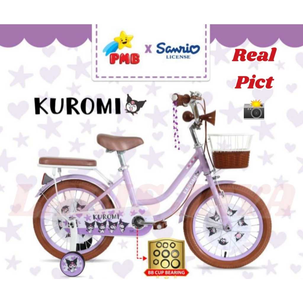 Jual Sepeda Anak Perempuan Mini 16 Inch KUROMI MN 311 Ban 2.125 ...