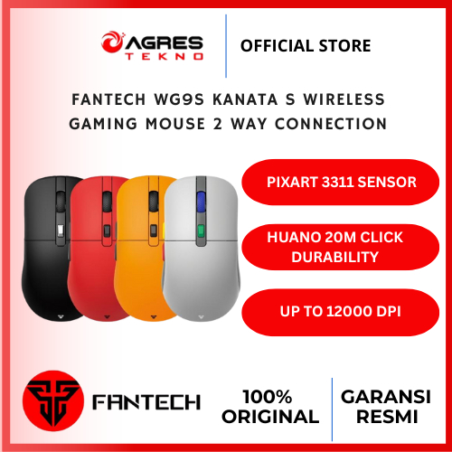 Jual Fantech Kanata WG9 WG9S Wireless Mouse Gaming RGB Macro DPI 12000 ...