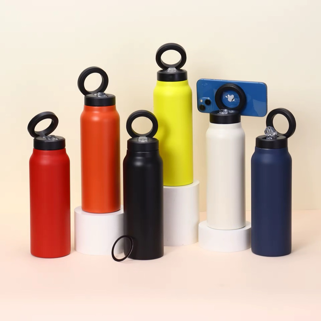 Jual Botol Minum 750ML Tumbler Stainless Ring Magnet Phone Holder ...