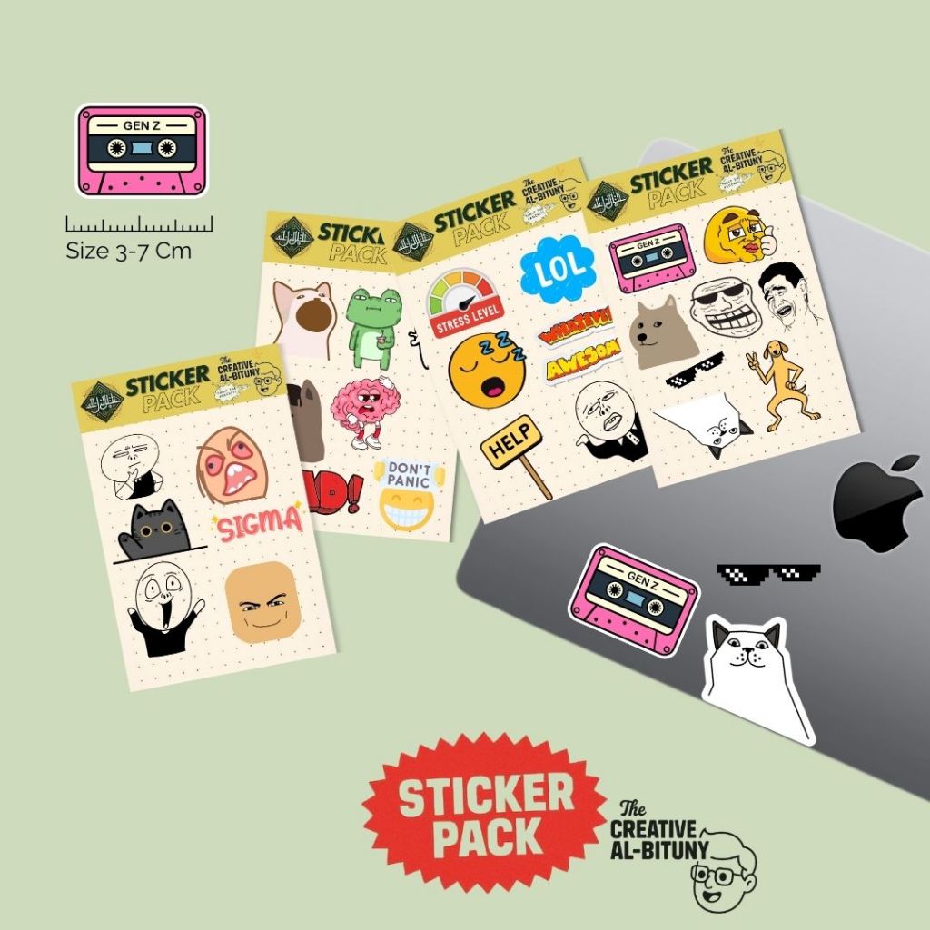 Jual STICKER PACK Meme & Slang Gen Z Vol 1 | Shopee Indonesia