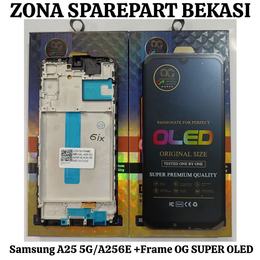Jual LCD+TS SAMSUNG A25 5G/A256 +FRAME OG SUPER OLED | Shopee Indonesia
