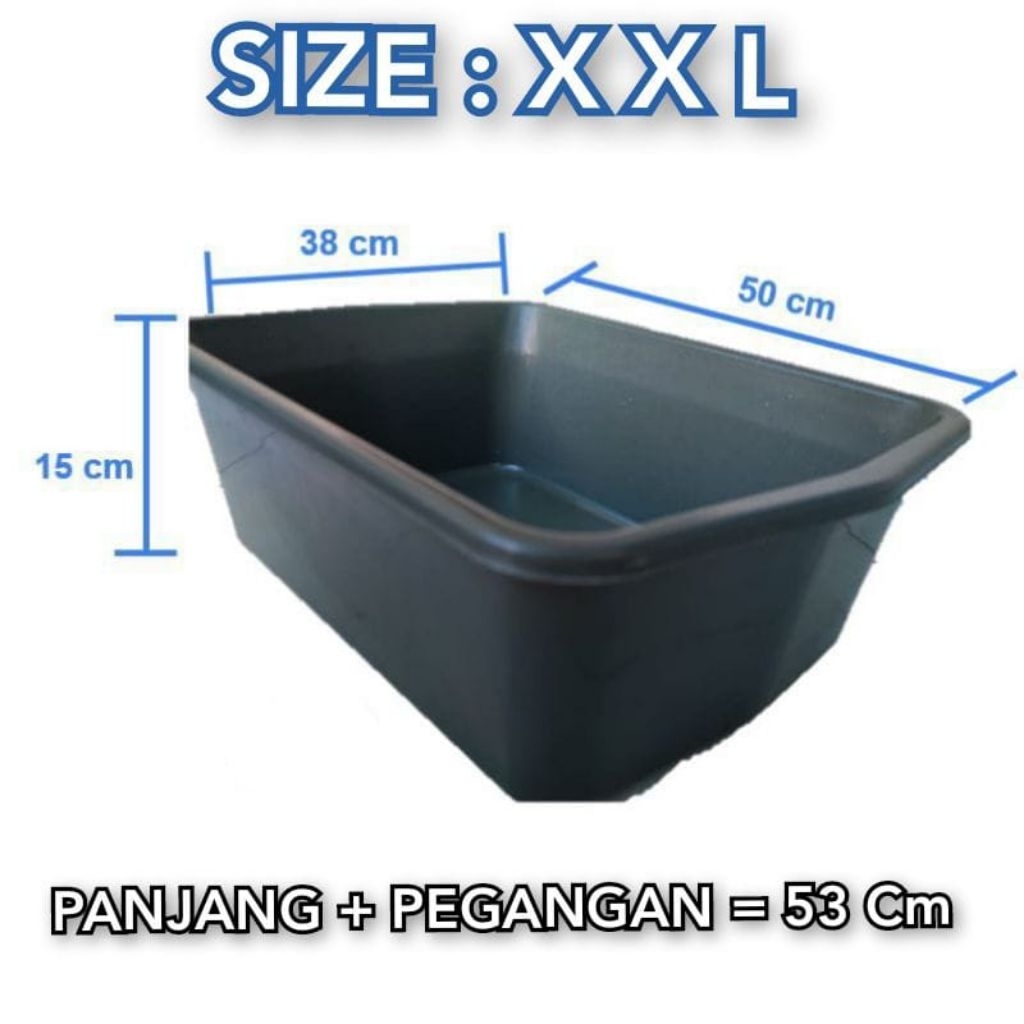 Jual Baskom Bak Pasir Kucing / Wadah Bak Tahu Bak Cincau / Cat Litter ...