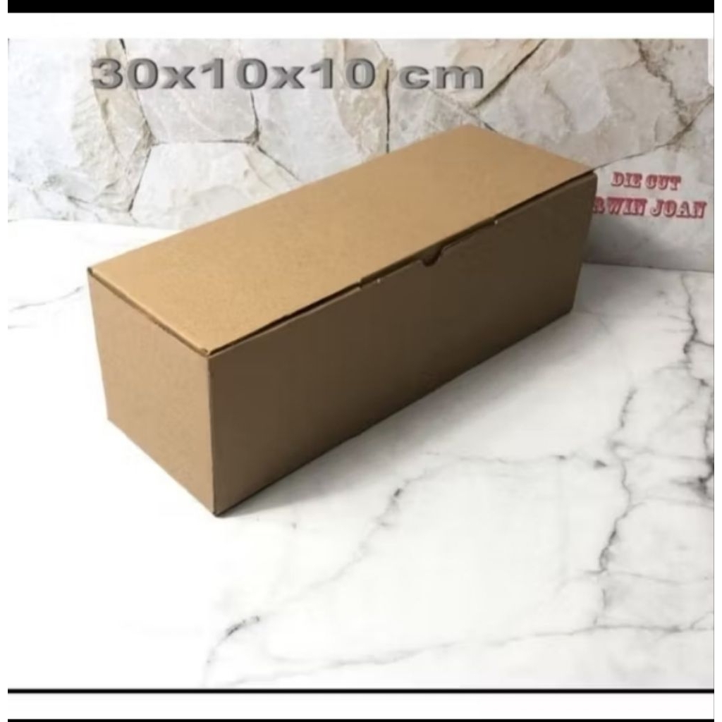 Jual KARDUS UK. 30x10x10 CM....DIE CUT KARTON BOX UNTUK KOTAK BAJU ...