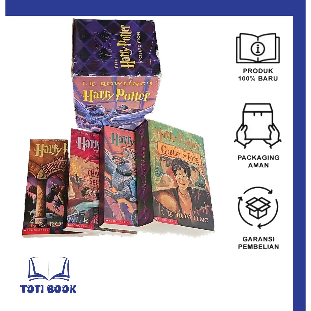 Jual Harry Potter (7 book series) by JK Rowling ( English ) sorcerer's ...