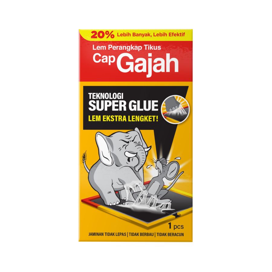 Jual Lem Tikus Papan Cap GAJAH - Perekat - Perangkap Tikus Papan ...