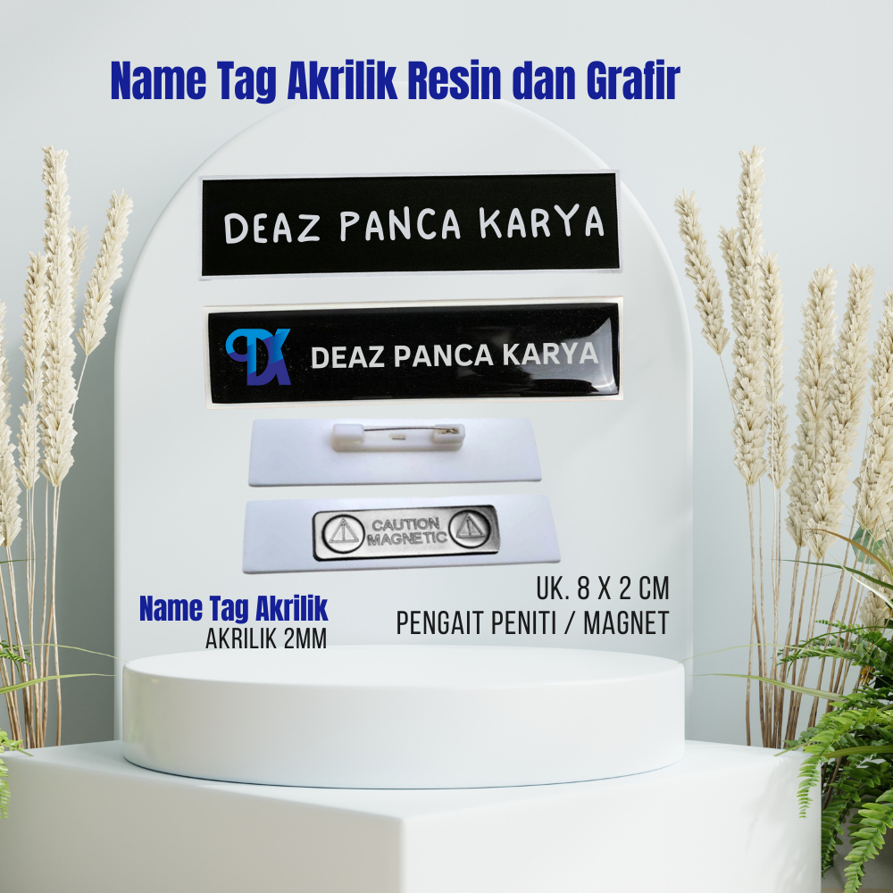 Jual Papan nama / Name Tag / Nama Dada / Name Tag Akrilik Grafir / Name ...